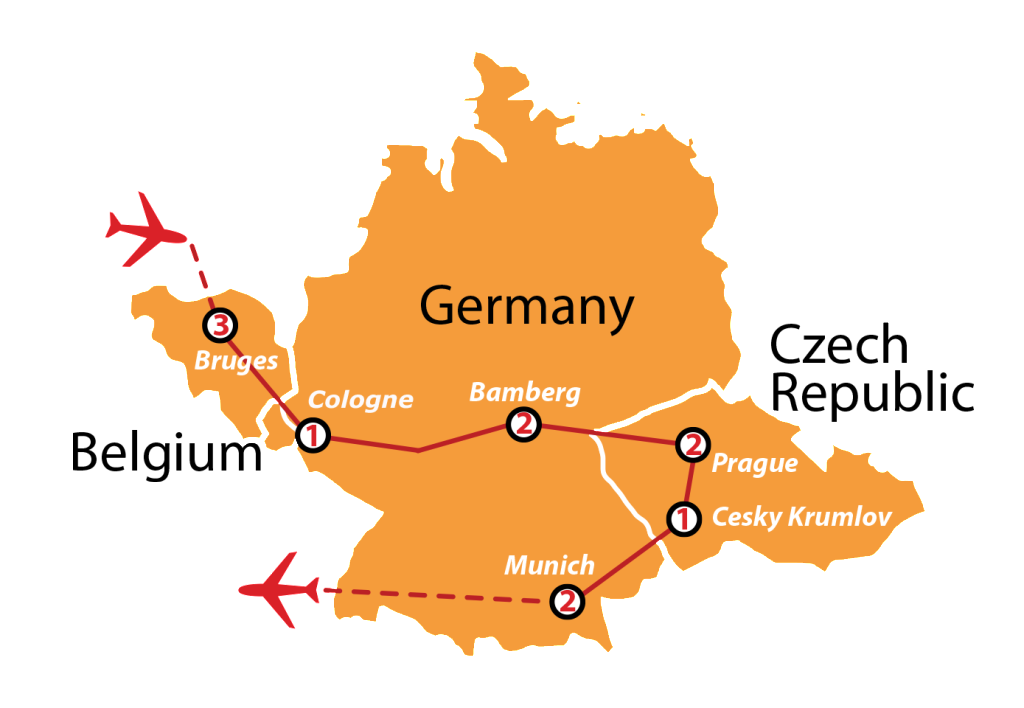 beer tour map copy - One Life Tours